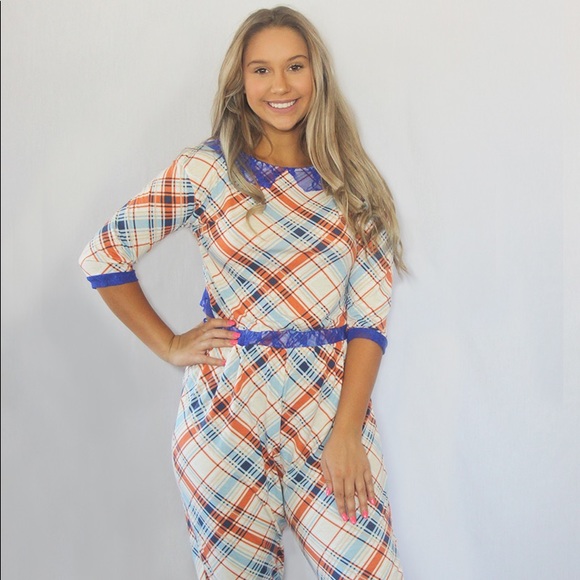 dreamers Sleepwear | Intimates & Sleepwear | Onesie Plaid Waist Pulls ...